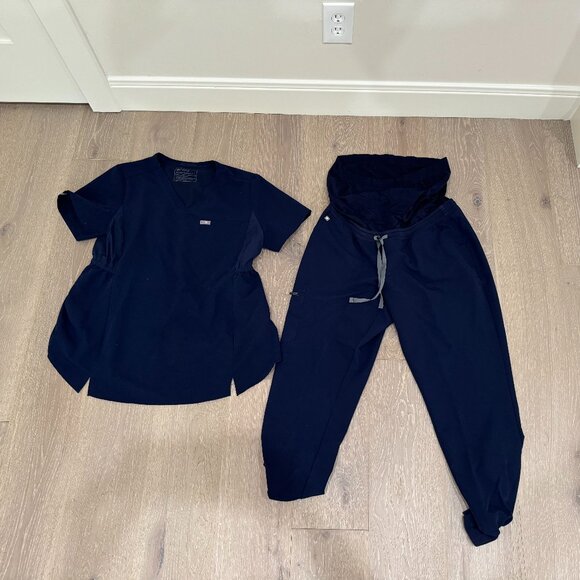 Figs | Pants & Jumpsuits | Figs Maternity Scrubs In Navy Large | Poshmark